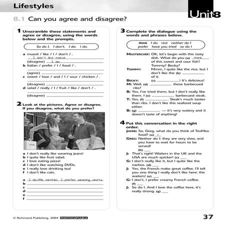 Unit 8 Lifestyle | PDF