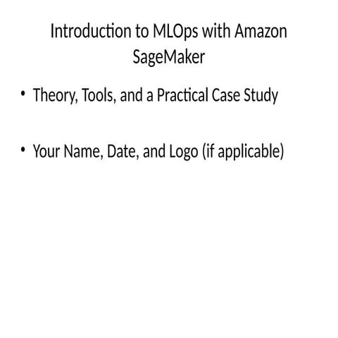 MLOps_with_SageMaker_Template_EN idioma inglés | PPTX
