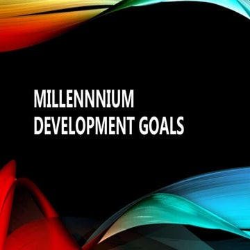 8 millennium development goals | PPTX