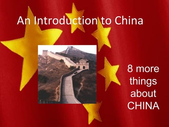 8 facts about china | PPT