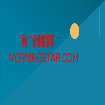 morningstar | PPT | Free Download
