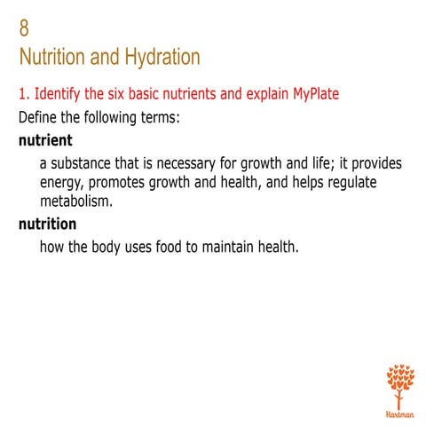 Nutrition and hydration | PPT