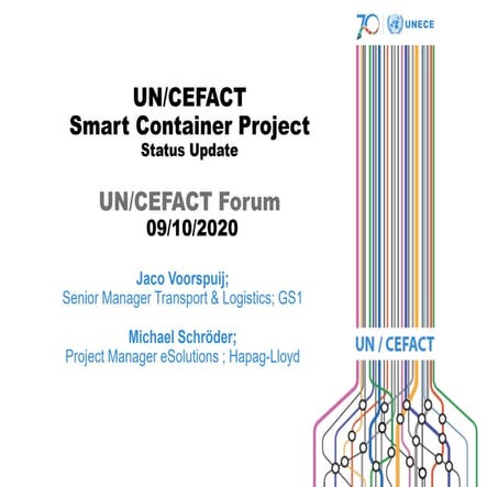 Smart Container Overview UN/CEFACT Forum 2020 | PDF