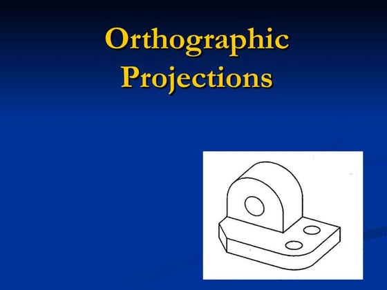 Unit 1 orthographic projection engineering graphics | PPT