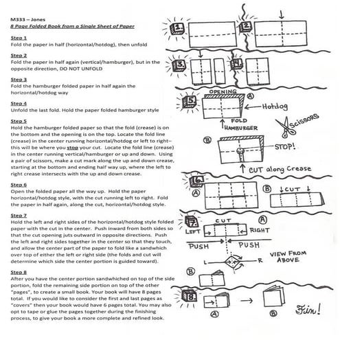 8 page folded book instructions | PDF