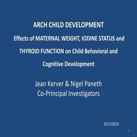 ARCH Child Development | PPTX