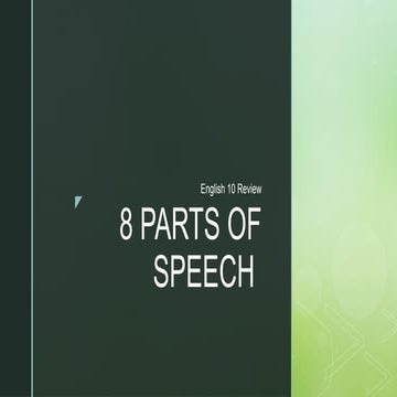 review for EIGHT PARTS OF SPEECH.pptx 2025 | PPTX