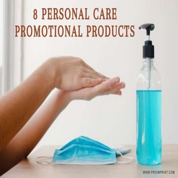 8 personal care promotional products | PPT