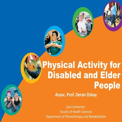 Physical activity in people with disabilities and elderly people | PPTX
