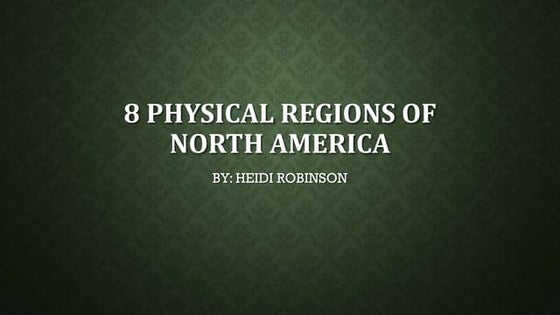 North America Regions | PPT
