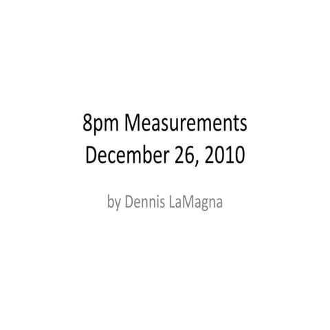 8pm Measurements | PPT