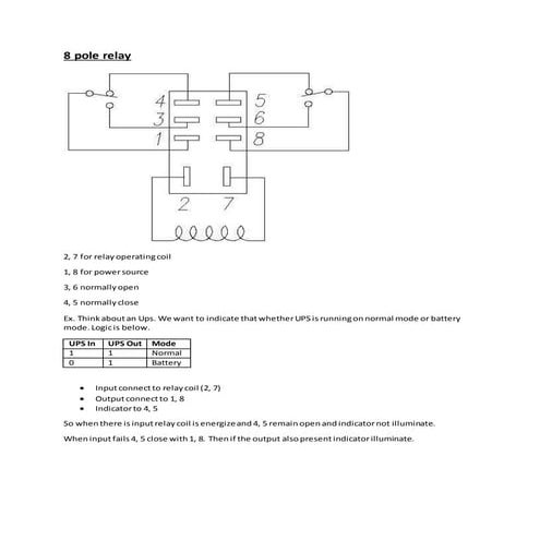 8 pole relay | DOCX | Technology & Computing