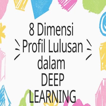8 Profil Lulusan dalam pembelajaran mendalam.pptx