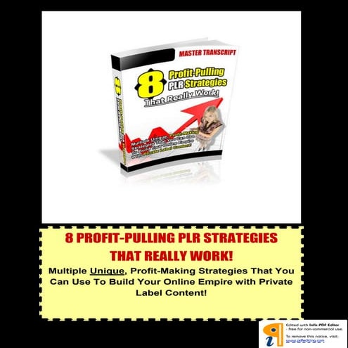8 profit pulling PLR strategy | PDF