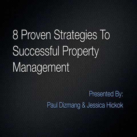 8 Proven Strategies to Successful Property Management | KEY