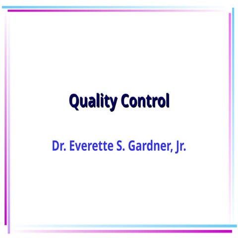How to establish QC reference ranges - Randox QC Educational Guide | PDF