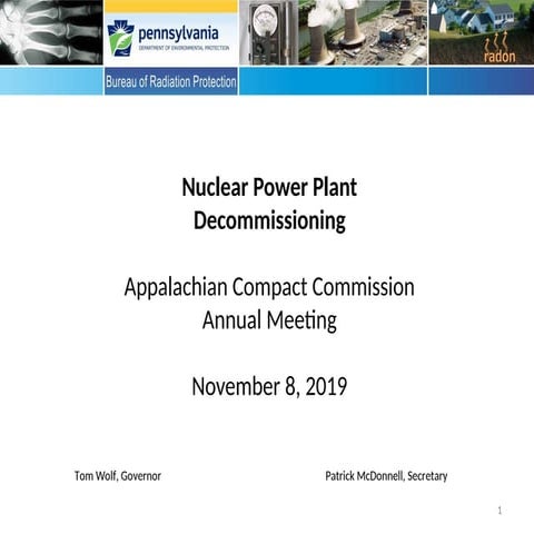 Nuclear Power Plant Decommissioning Appalachian Compact Commission ...