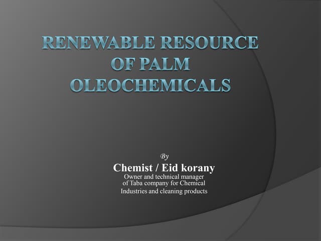 IOI Oleochemical personal care - product catalogue | PDF