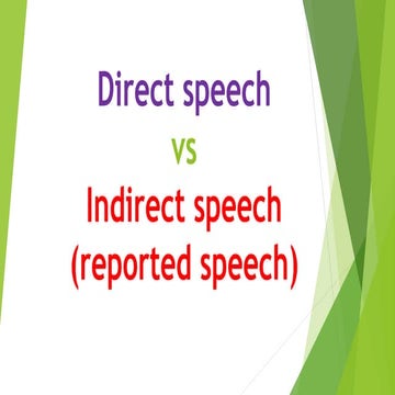 REPORTED SPEECH | PPSX