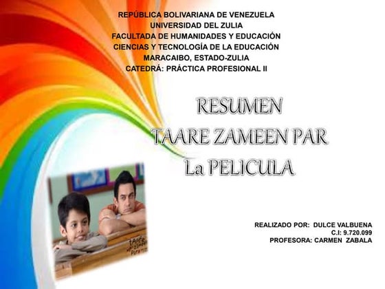Taare zameen par | PPTX | Special Education | Education