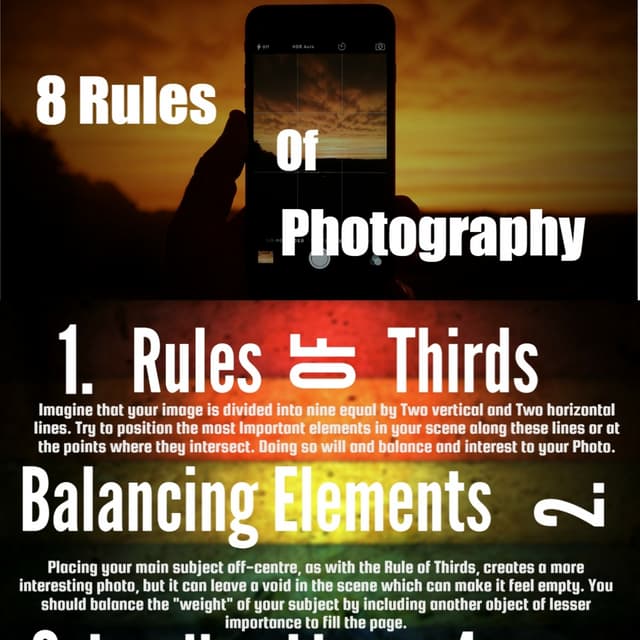 8 rules of photography | PDF