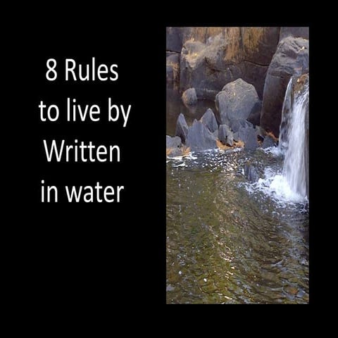 8 Rules to live by | PPT