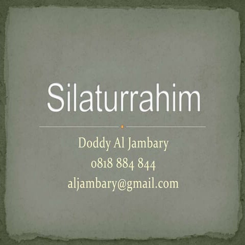 Silaturrahim | PPTX