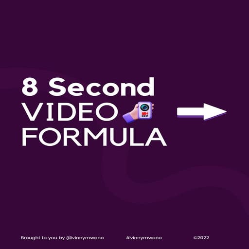 8 second video formula .pdf | Music Video | Genres