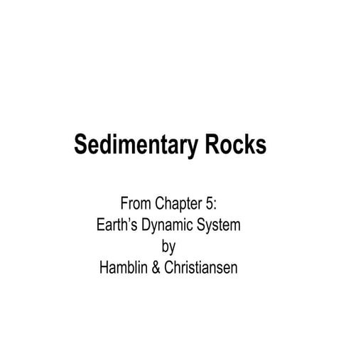 Sedimentary Rocks and ore deposits Geology 2nd year .ppt