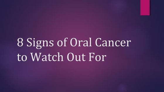 Oral Cancer – Symptoms, Causes, Stages, Risk Factors, Complications ...