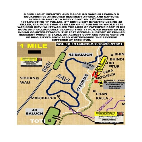 8 SIKH LIGHT INFANTRY AND MAJOR H.S SANDHU LEADING B SQUADRON 66 ...