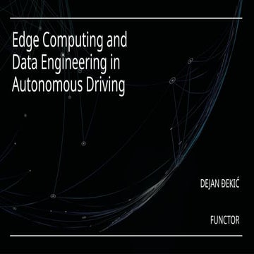 [DSC Europe 25] Dejan Djekic - Edge Computing and Data Engineering in ...