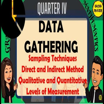DATA GATHERING - Sampling, Direct and Indirect Method etc.pptx