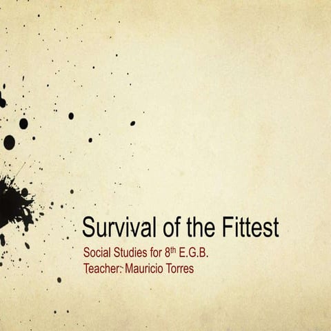 Survival of the Fittest | PPTX