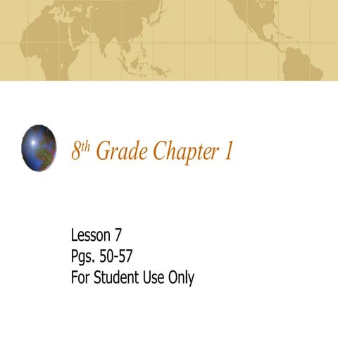 8th Grade Chapter 1 Lesson 7 | PPT