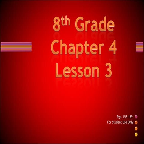 8th Grade Chapter 4 Lesson 3 Slideshare | PPT