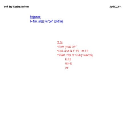 8th alg -april2 | PDF