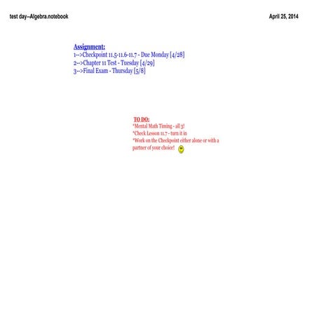 8th alg -april25 | PDF