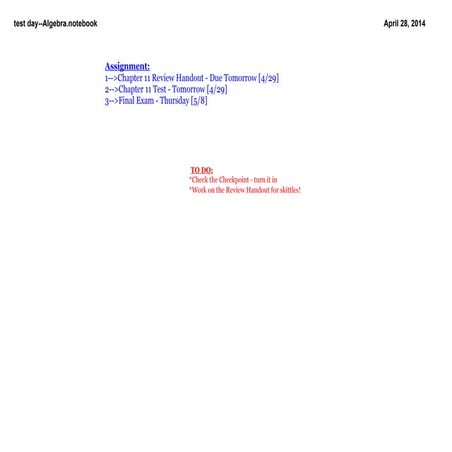 8th alg -april28 | PPT