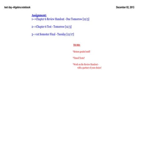 8th alg -dec2 | PDF | Educational Assessment | Education