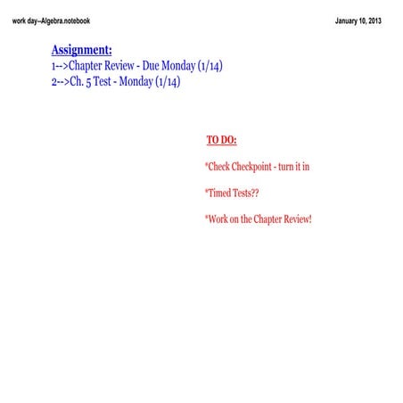 8th alg -jan10 | PDF