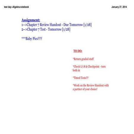 8th alg -jan27 | PPT