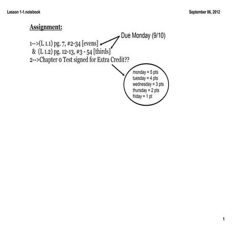 8th alg -L1.1--sept6 | PPT
