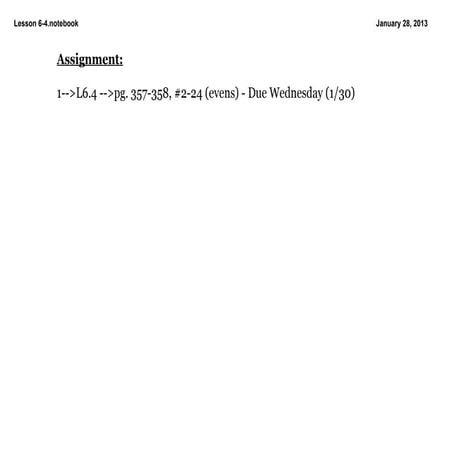 8th alg -l6.4--jan28 | PDF