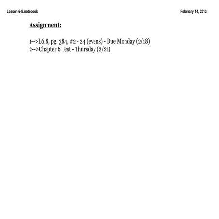 8th alg -l6.8--feb14 | PDF | Maps & Navigation