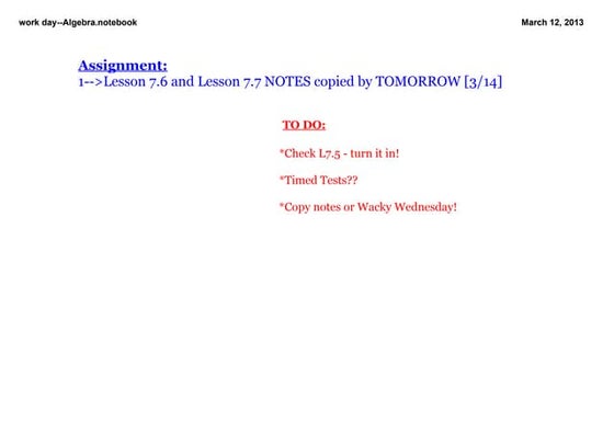 8th pre alg -may7 | PPT