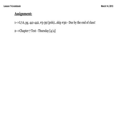 8th alg -march14 | PPT