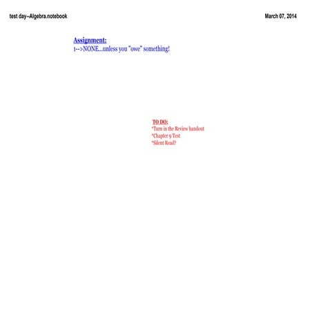 8th alg -march7 | PDF