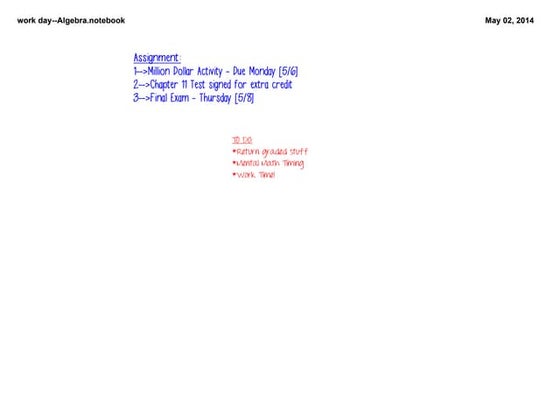 8th prealg -may6 | PPT