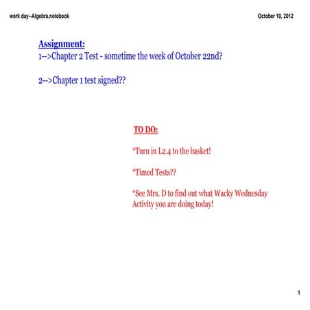 8th alg -oct10 | PDF